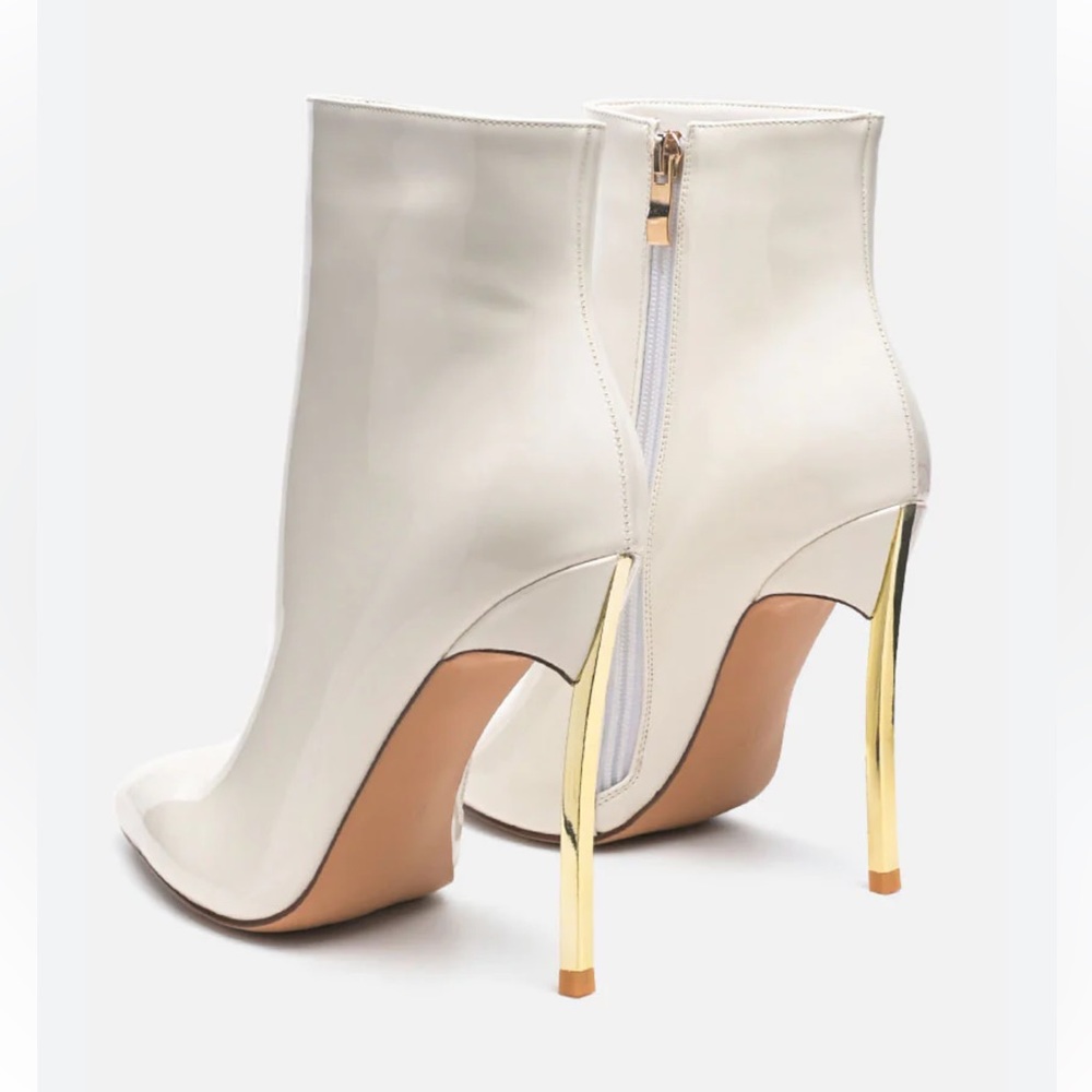 London Rag Siren Patent Faux Leather Bootie - Gem